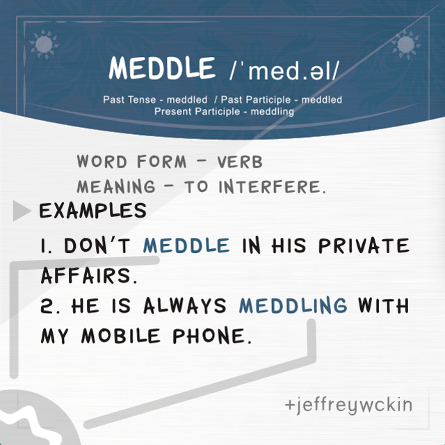 Wanna learn English?: Meddle
