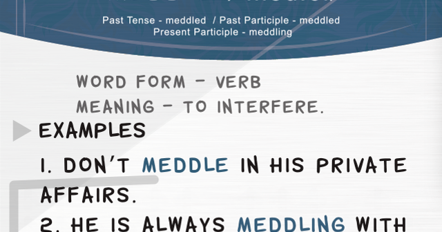 Wanna learn English?: Meddle