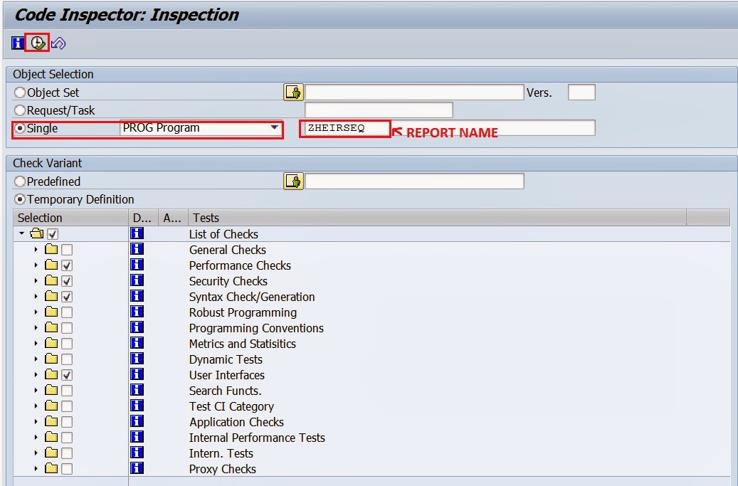 TECHSAP : SAP Code Inspector