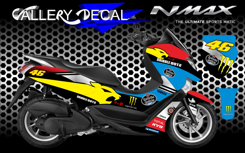 GALLERY DECAL: Striping decal yamaha N Max