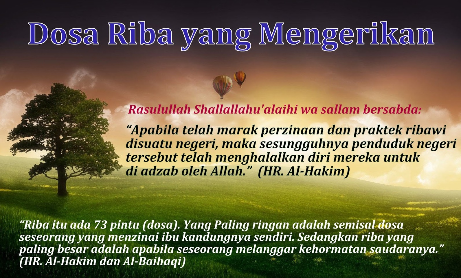 Stiker Tentang Uang Riba - Ust. Ammi Nur Baits Jelaskan Konsep Riba dan ...