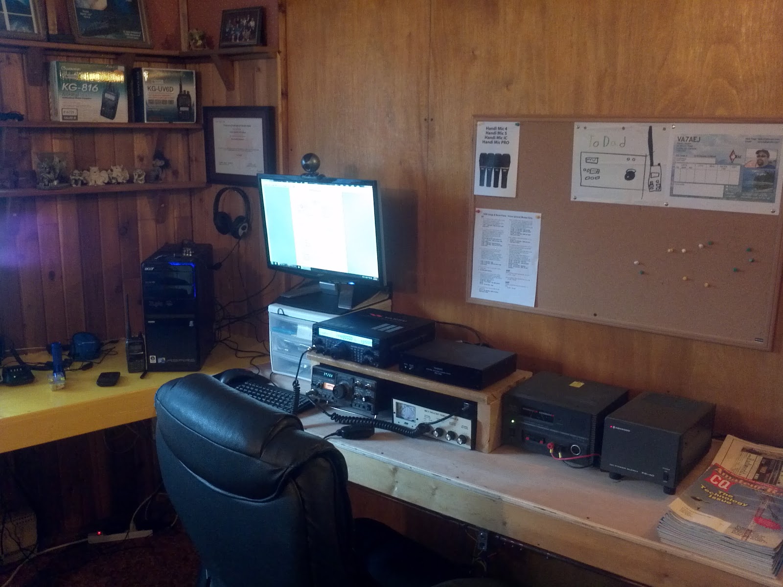 VA7AEJ ...- .- --... .- . .---: Ham Shack Update