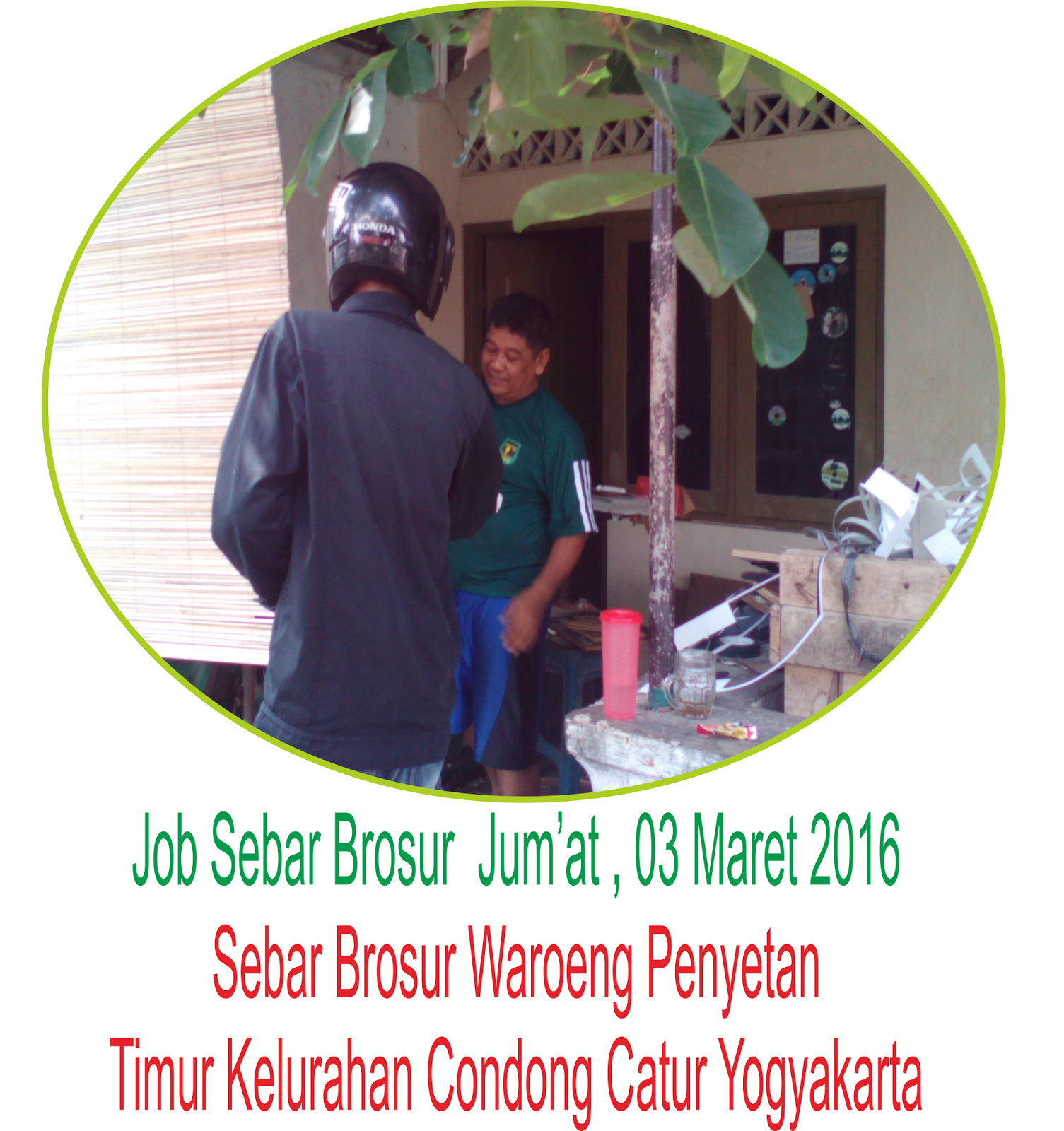 Foto dan Video Dokumentasi Jasa Sebar Brosur Waroeng Penyetan Jalan ...