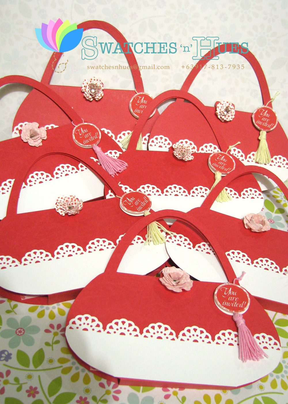Swatches & Hues : Handmade with TLC: Princess themed purse invitation ...