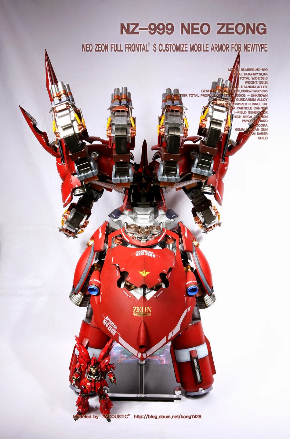 Custom Build: HGUC 1/144 NZ-999 Neo Zeong "Open Hatch Presentation"