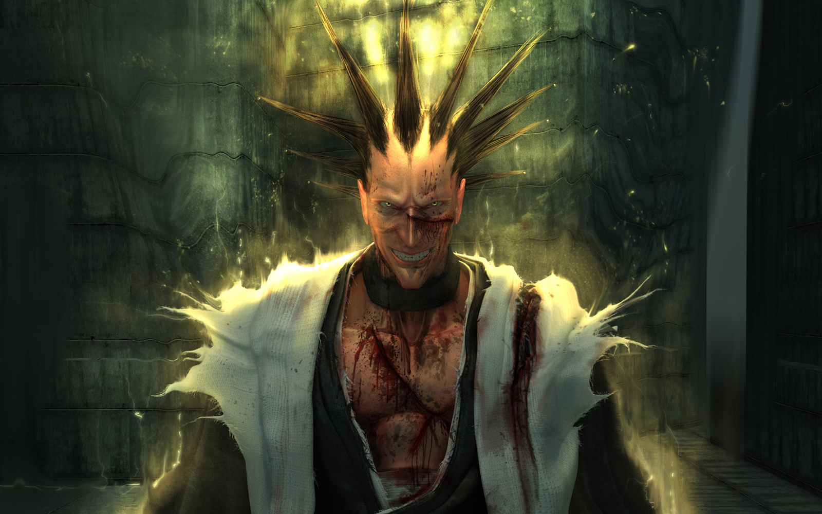 Zaraki Kenpachi Bleach Grin Smile 0540 HD Wallpaper