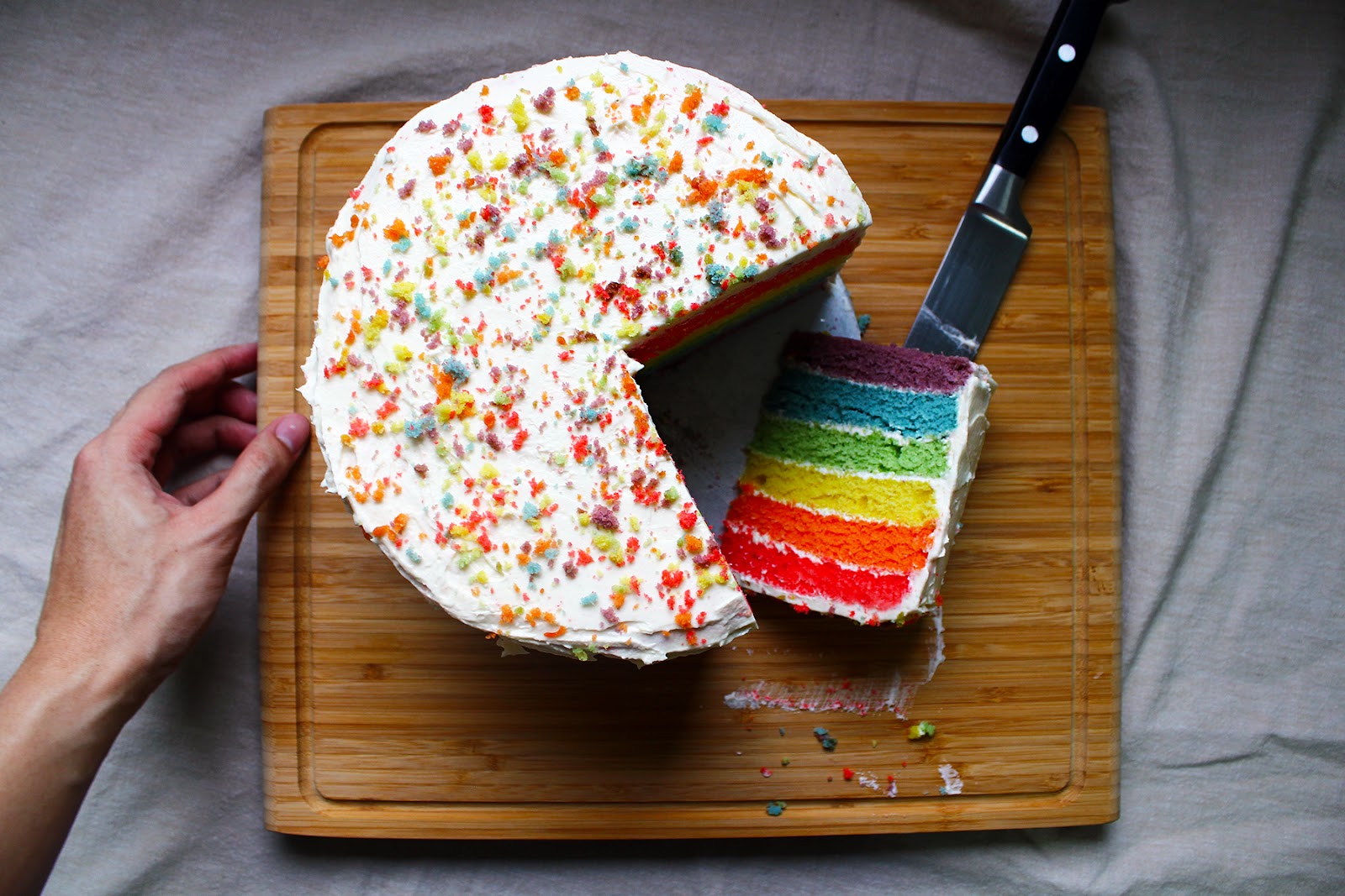 Recipe: The Best Rainbow Cake Ever