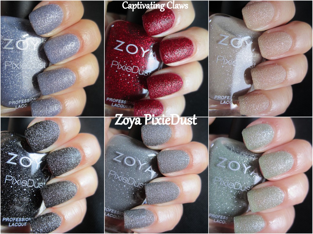 Captivating Claws: Zoya PixieDust Collection- Swatch + Review