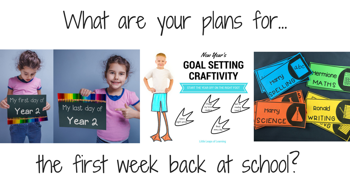 Little Leaps of Learning: First week back at school? It's sorted!