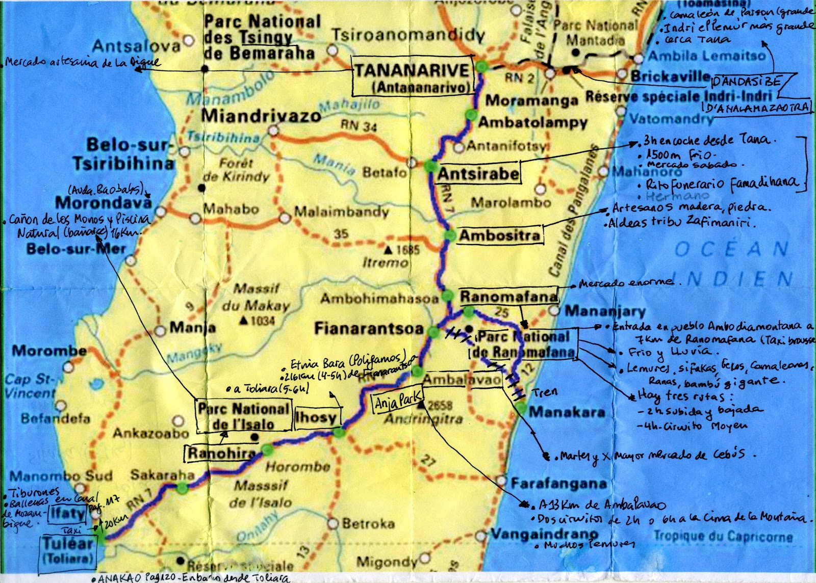 PASIONES CORRER - VIAJAR: MADAGASCAR (La Ruta del Sur - RN7)