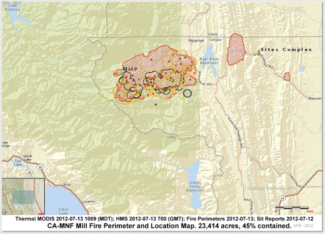 CFN - CALIFORNIA FIRE NEWS - CAL FIRE NEWS : CA-MNF Mill Fire. 23,414 ...