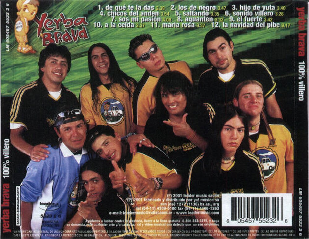 Cumbia de la Buena: Yerba Brava cd cumbia villera 2000 cd 100% villero