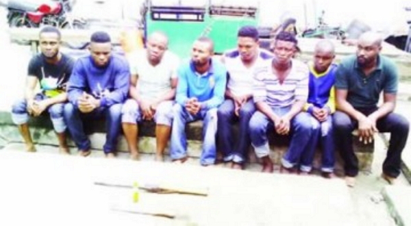 Photos: Eiye Cult Leader Frank Mafiana & 7 Cultists Arrested During ...