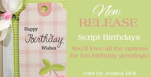 Stampin' Away the Day: SNSS: Script Birthdays and Birthday Innies