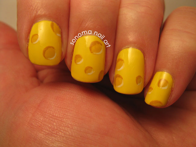 Sonoma Nail Art: Cheesy Nail Art