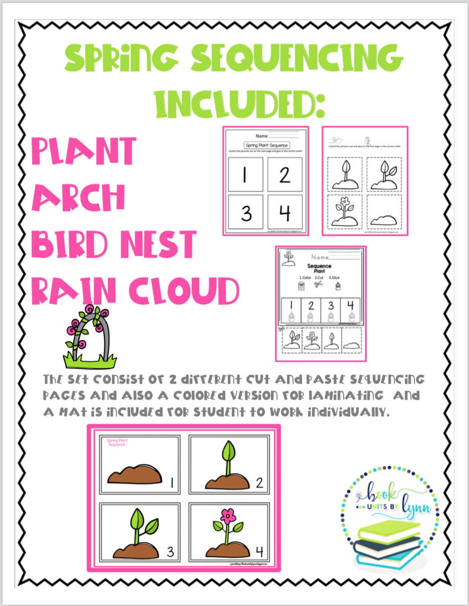 SPRING SEQUENCE ~ Book Units by Lynn