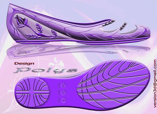 Concept footwear shoe sole design: Trabalhos criativos e técnicos 3D e 2D
