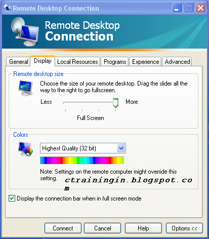COMPUTER INFORMATION AND TRAINING FREE: Remote Desktop Connection?