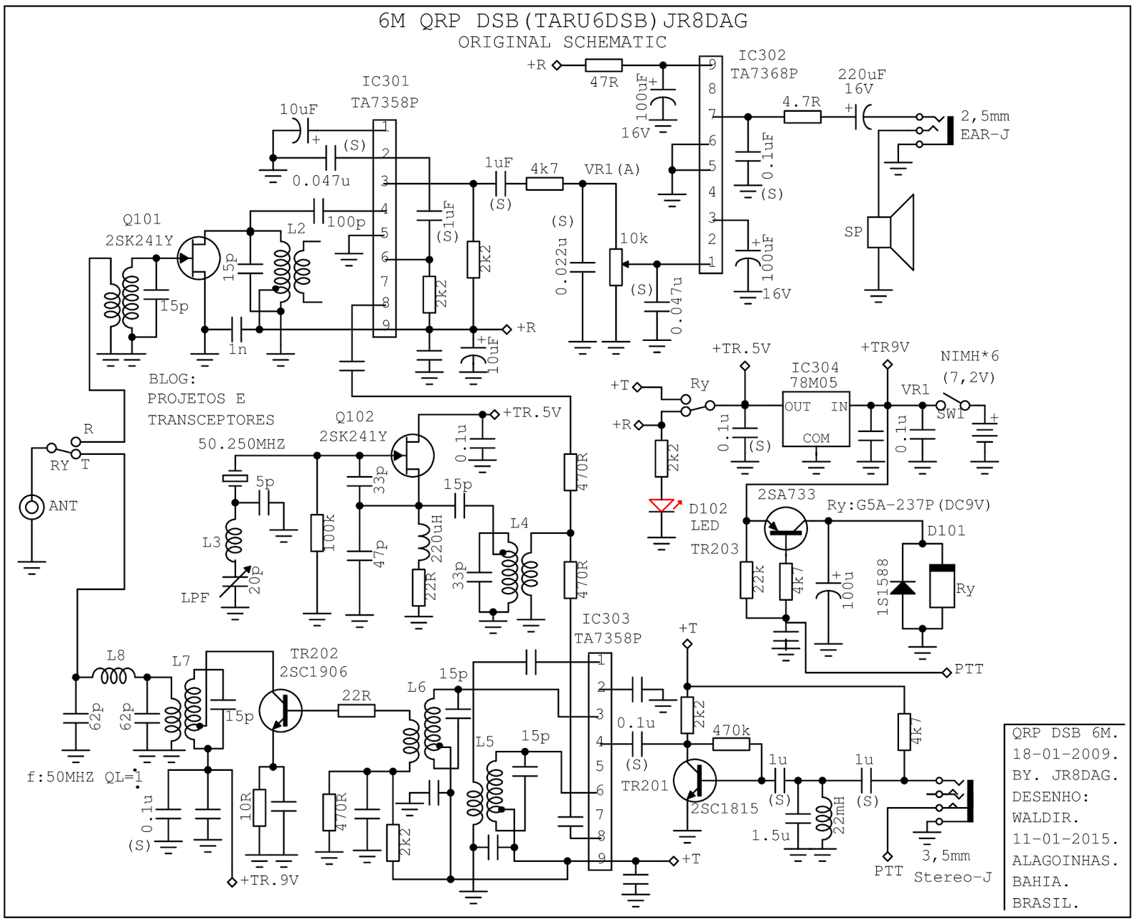 Projetos e Transceptores.: Simples Transceptor TA 7358 DSB (Taru6DSB ...