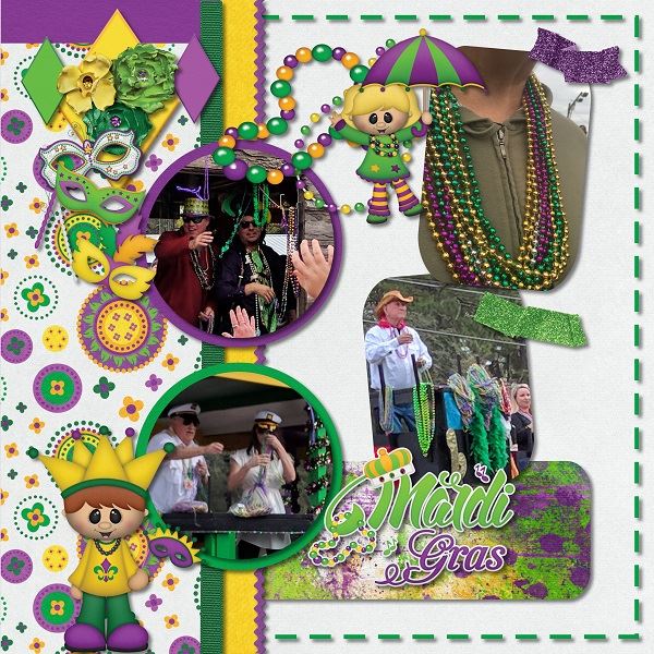 BoomersGirl Designs: "Mardi Gras Magic" Digital Kit