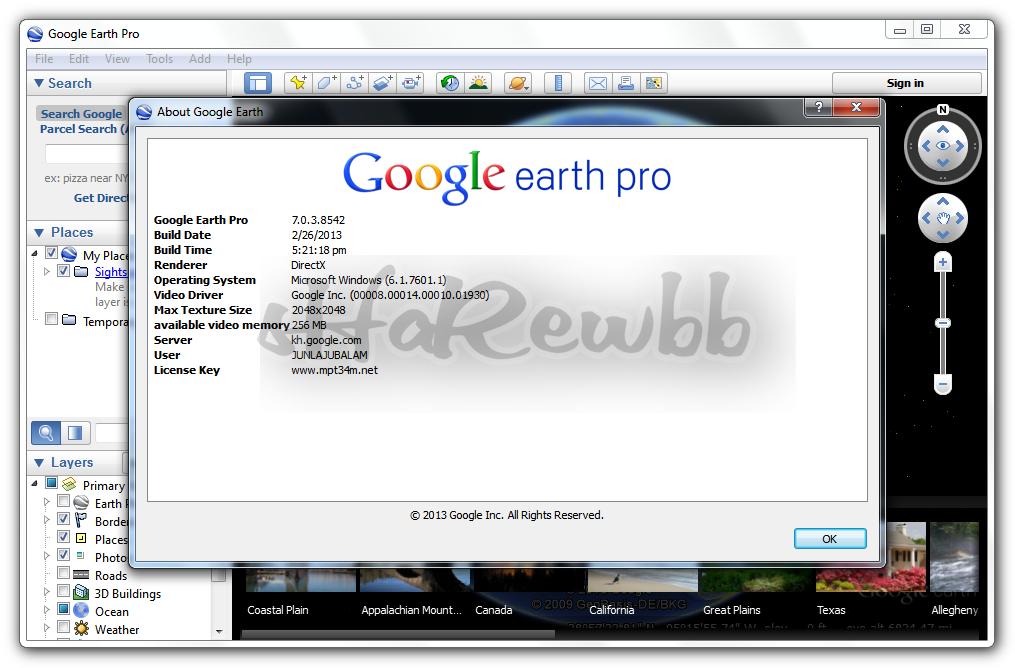 Google Earth Pro v7.0.3.8542 Full+Portable (3D Support) | BeSoftPedia