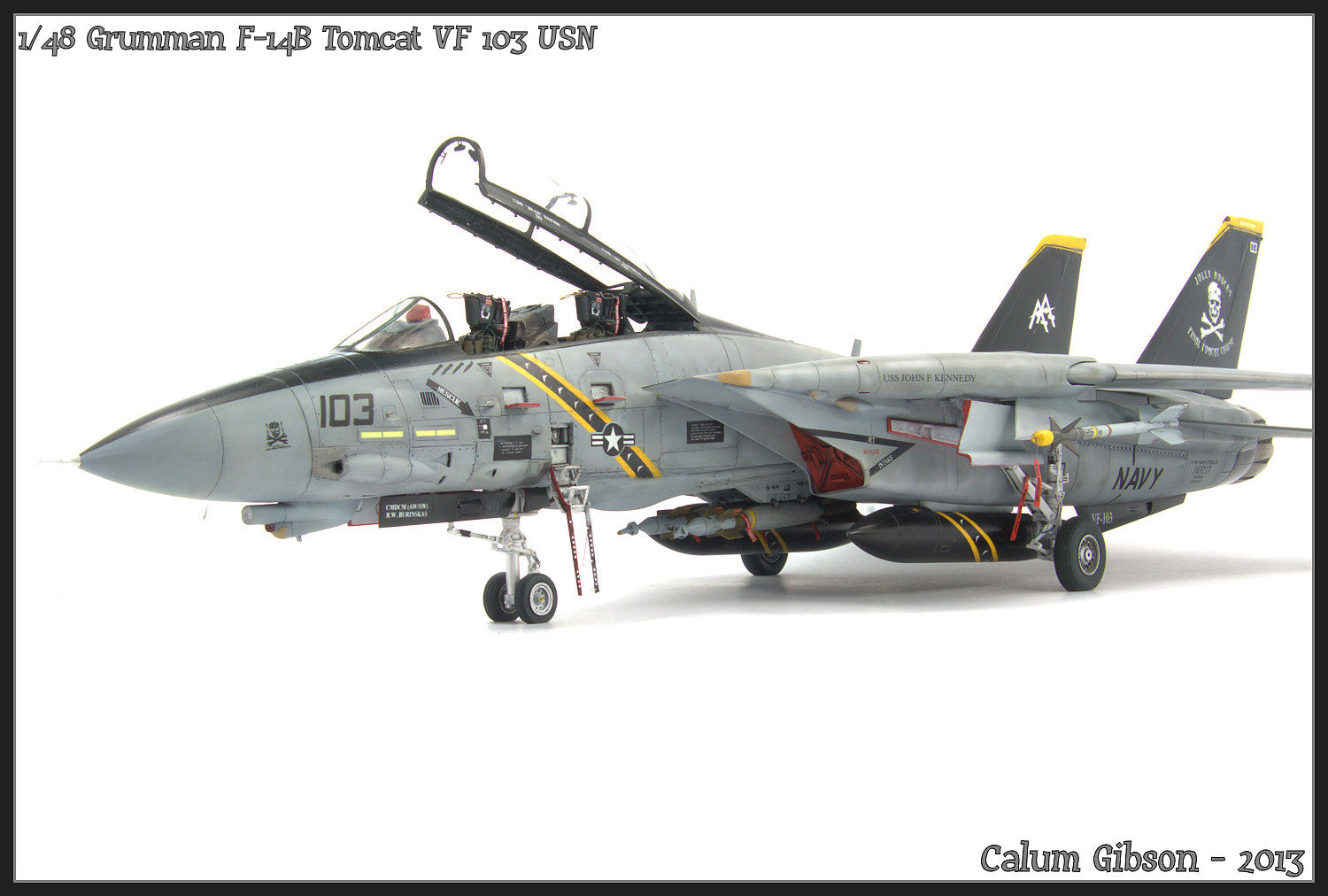 1/48 Hasegawa F-14B Tomcat - Victory 103 - VF 103 Last Cruise - Ready for Inspection - Aircraft ...