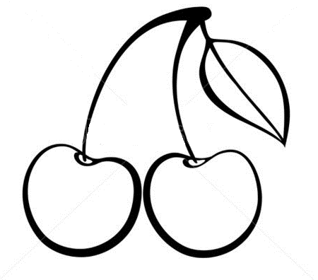 Colorat Capsuna Cireasa Fise Cerise Lucru Copii Ciliegia Gradinita ...