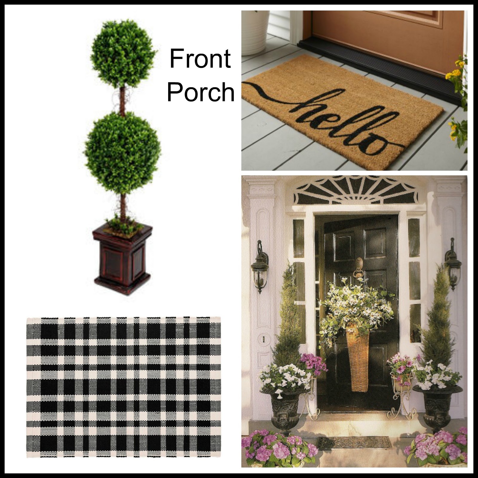 Porch Decor Ideas For A Small Stoop - A Stroll Thru Life