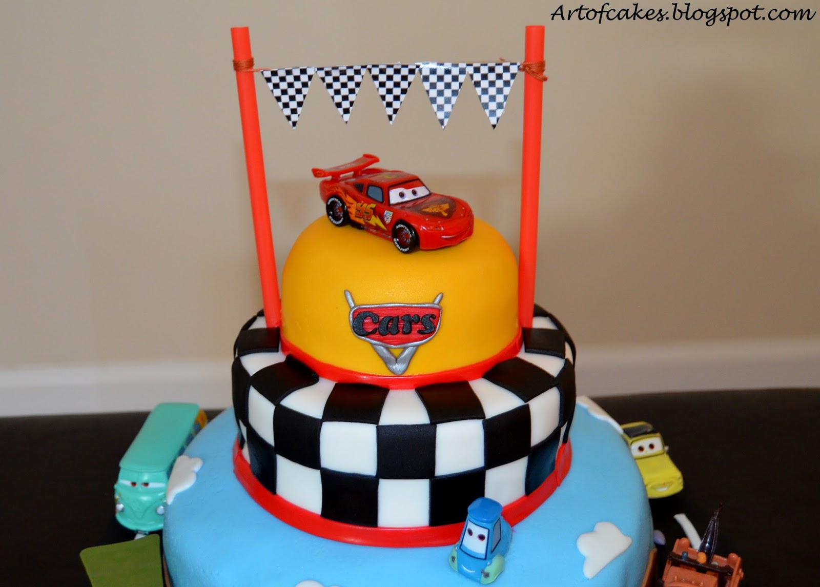 Art Of Cakes: Disney Cars Theme Fondant Cake