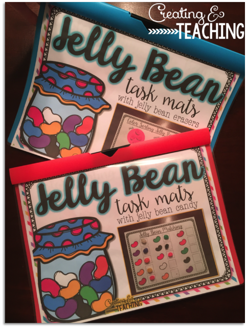 Jelly Bean Task Mats | creating & teaching