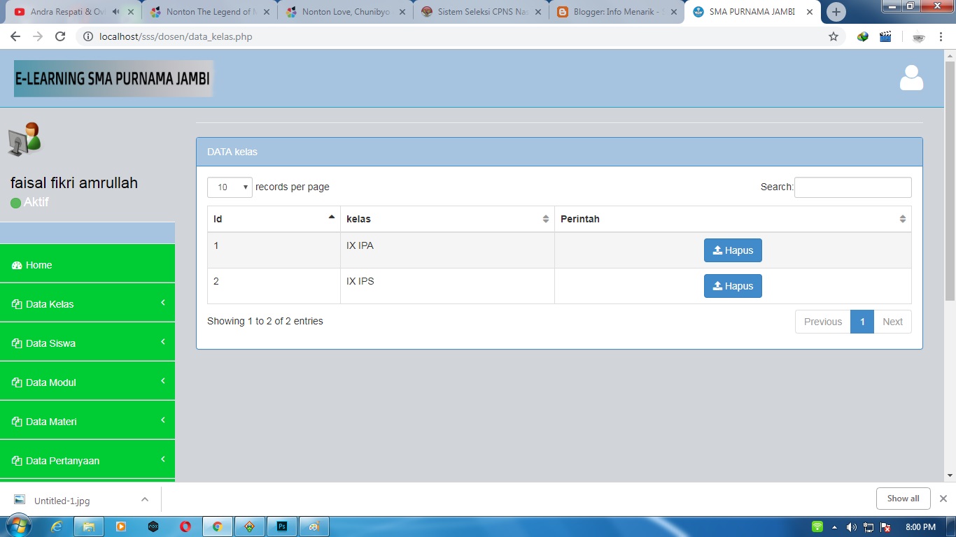 APLIKASI E-LEARNING BERBASIS WEB SEDERHANA - Info Menarik