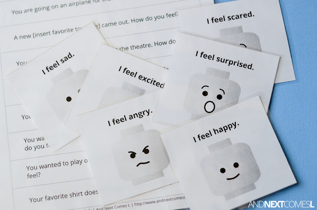 Free Printable LEGO Emotions Inference Game | And Next Comes L ...