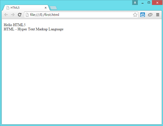 Learn HTML5 : HTML5 Tags - br , hr , comment , link ,image