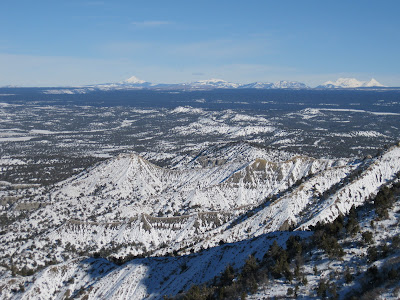 Four Corners Hikes-Mesa Verde: Knife Edge Trail Winter Views