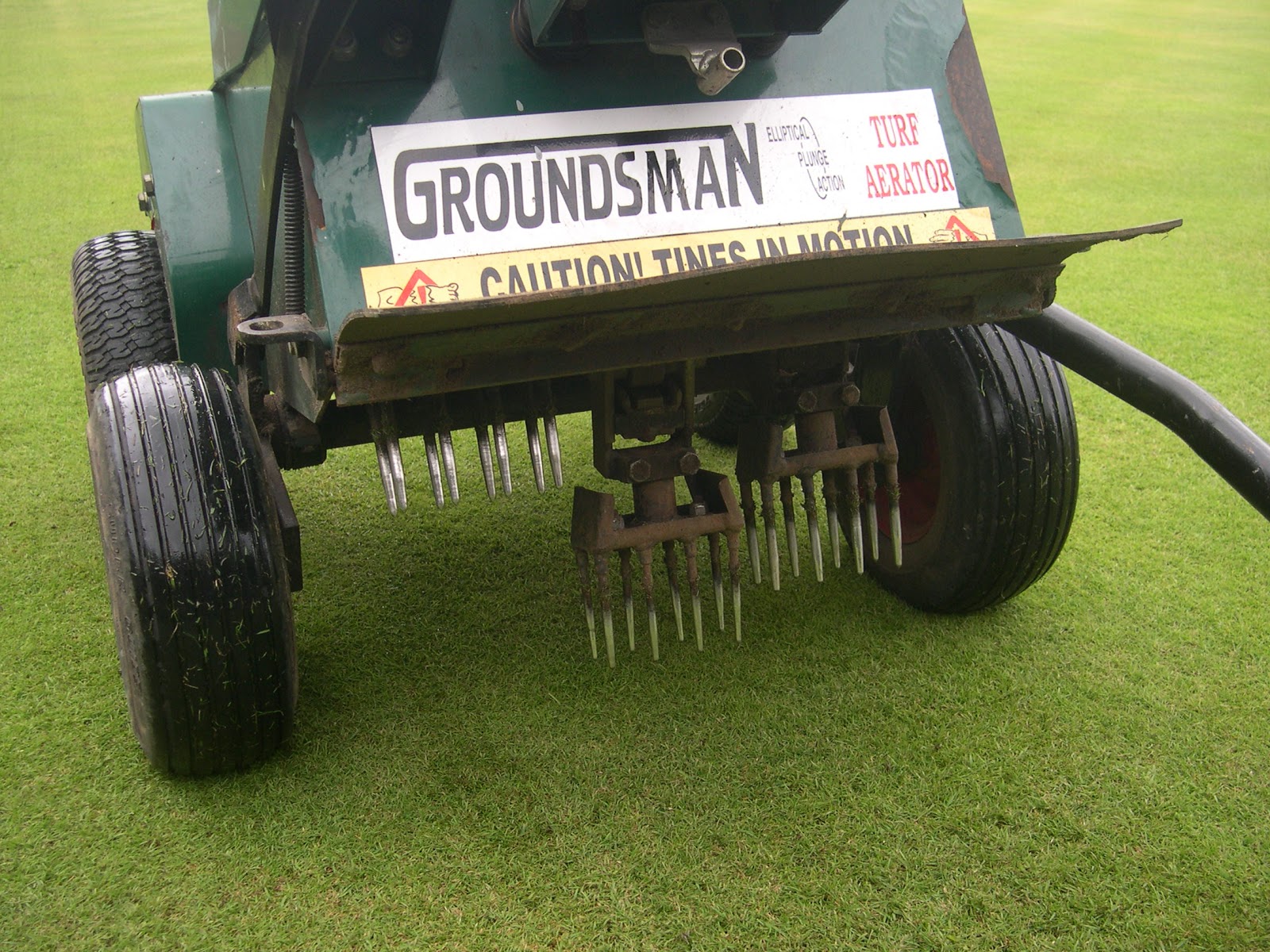 Dean Broughton Turfcare: "Needle Tining" or "Cluster Tining" with a ...