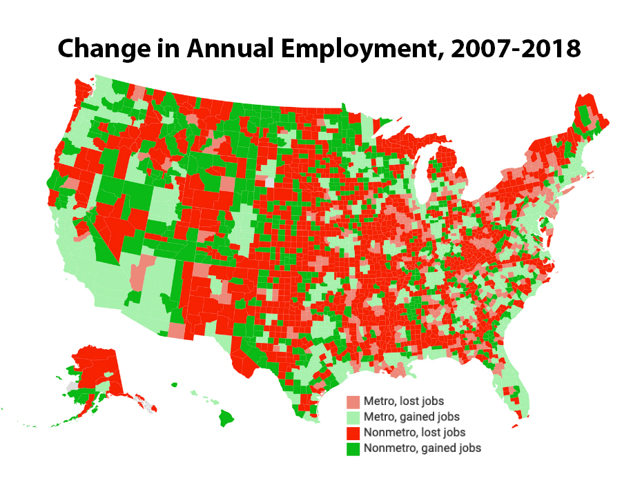 The Rural Blog: 9 in 10 new jobs since recession are in major metros ...
