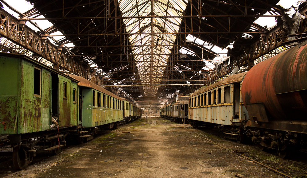 Deserted Places: Inside an abandoned train yard in Budpest