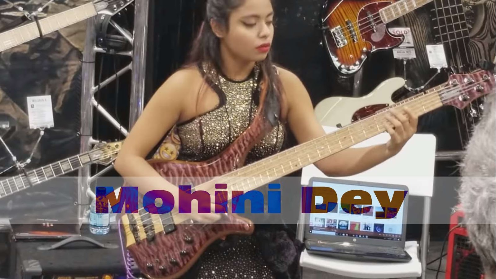 Mohini Dey: Mayones Booth at 2018 winter NAMM