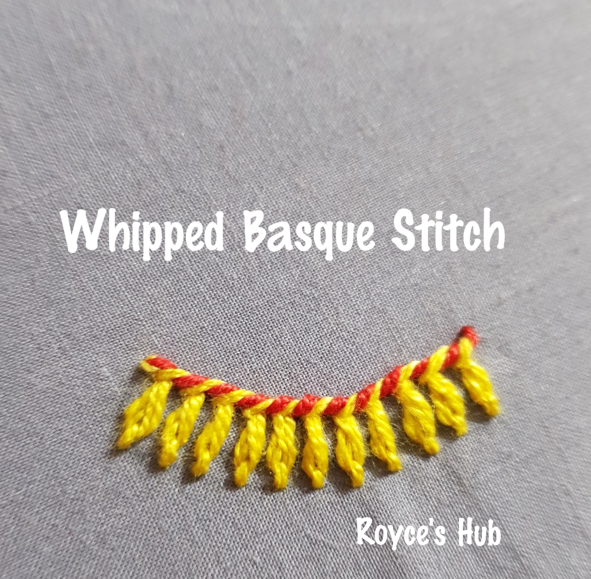 Royce's Hub: Decorative Embroidery Stitches : Basque Stitch