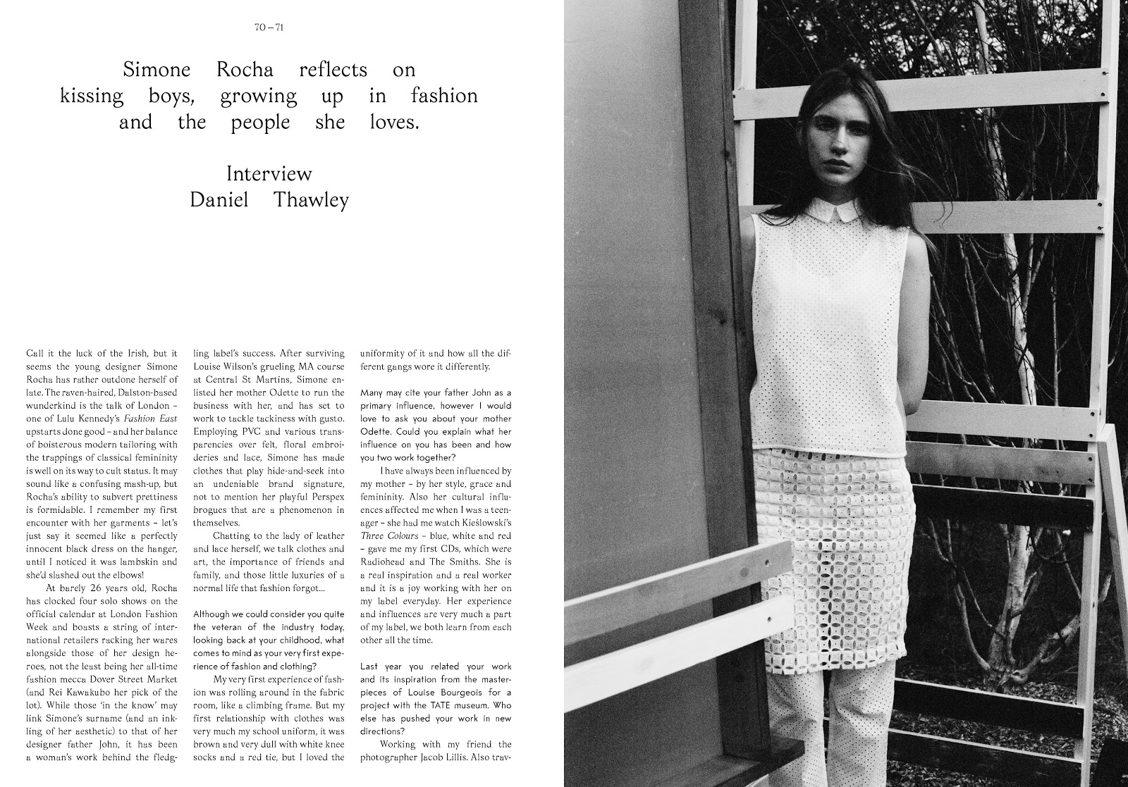 simone rocha: melinda szepesi by jeff hahn for ssaw spring/summer 2013 ...