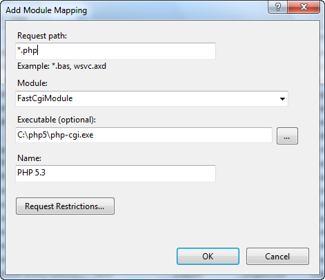 WeB LoG'S JuUiER: Config IIS7 add support PHP by Fast CGI on Windows 7