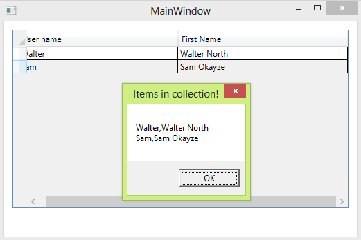 Wpf Add Or Delete Rows In A Datagrid Using Observable Collection