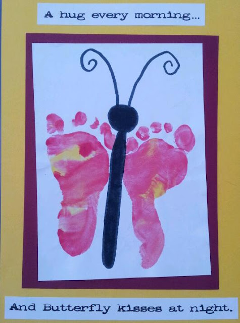 Elizabeth Mary: Butterfly Footprint Craft