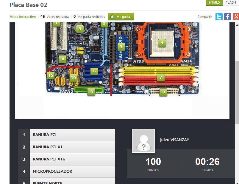 informática: EJERCICIOS PLACA BASE