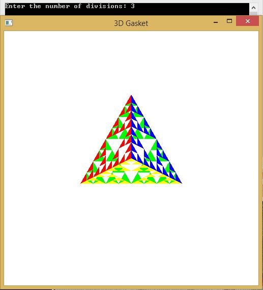 VTU CSE LABS: CG 7 - 3D SIERPINSKI GASKET