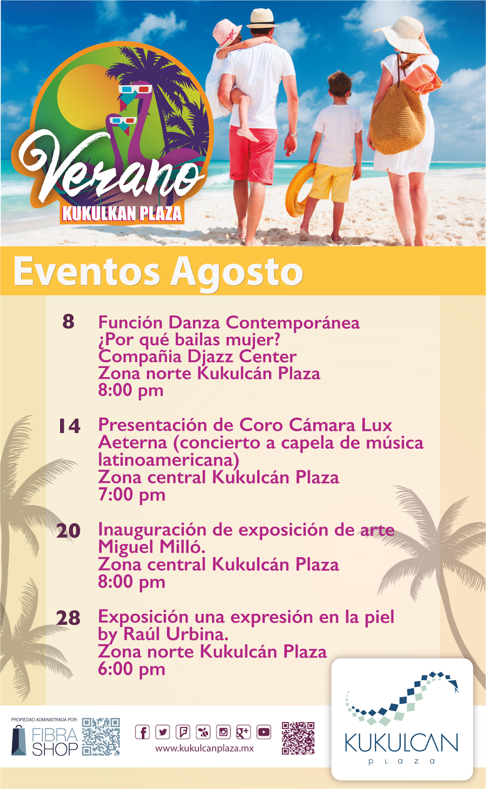 Las colaboraciones: EVENTOS CULTURALES AGOSTO KUKULCAN PLAZA
