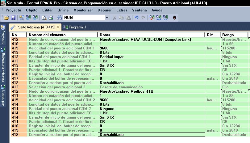 Industrial – PLC FPX C14R Panasonic – Slave Modbus RTU RS232 – PDAControl