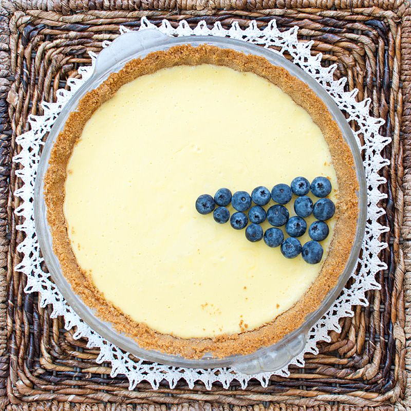 Savoring Time in the Kitchen: Frozen Lemon Pie with Blueberry Sauce