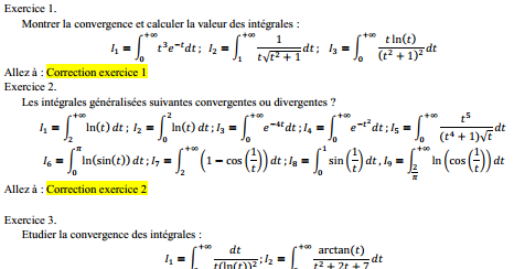 exercices corriges integrale et primitives pdf