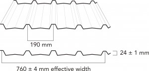 Bahan Bangunan Jambi: Atap Lysaght Trimdek